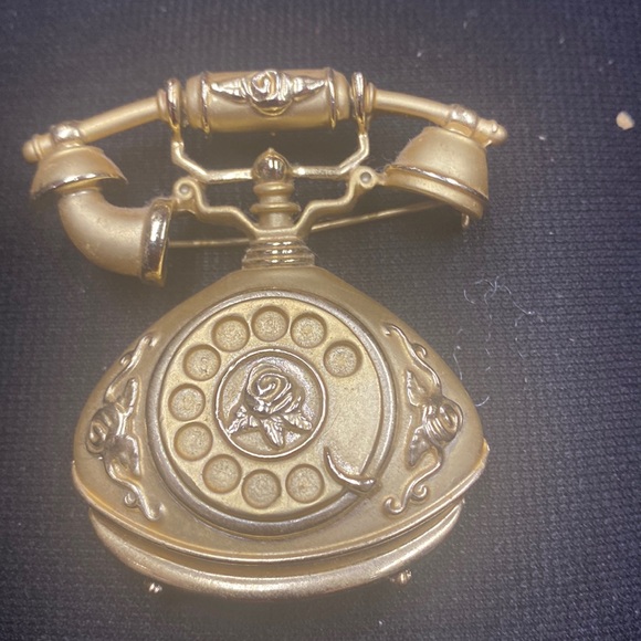 Source Unknown | Accessories | Vintage Telephone Pin | Poshmark